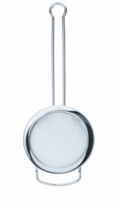 rösle stainless steel fine mesh tea strainer, wire handle, 3.2-inch