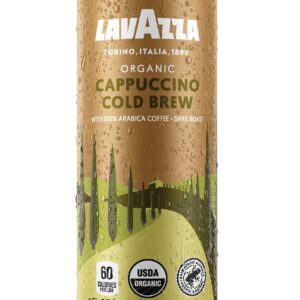 Lavazza Organic Cappuccino Cold Brew Coffee - (8 Fluid Ounce - Pack of 4)