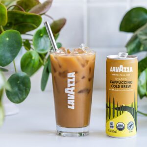 Lavazza Organic Cappuccino Cold Brew Coffee - (8 Fluid Ounce - Pack of 4)