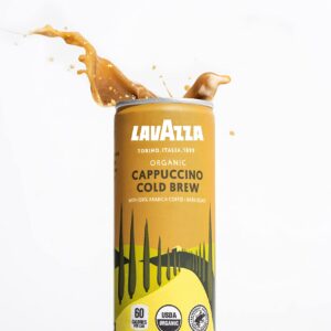 Lavazza Organic Cappuccino Cold Brew Coffee - (8 Fluid Ounce - Pack of 4)