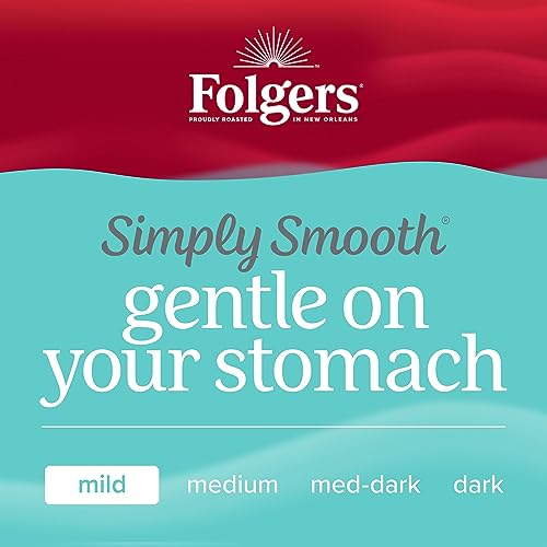 Folgers Simply Smooth Mild Roast Ground Coffee, 11.5 Ounces