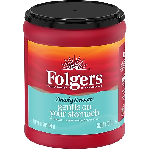 Folgers Simply Smooth Mild Roast Ground Coffee, 11.5 Ounces