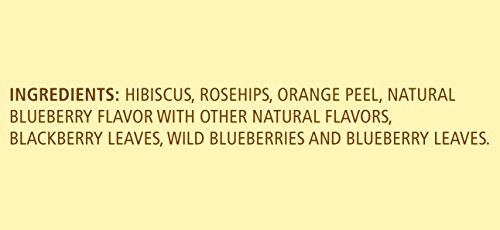 Celestial Seasonings Herbal Tea, True Blueberry, 20 Count