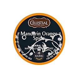 celestial seasonings mandarin orange tea single-serve k-cups, box of 24