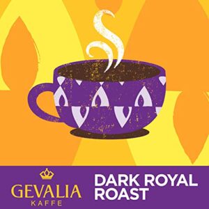 GEVALIA Dark Royal Roast Coffee, K-CUP Pods, 18 count (Pack Of 4)