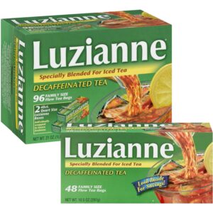 luzianne decaffeinated iced tea 96 family size bags