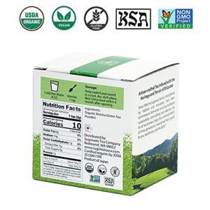 [Sugimoto Tea] Organic Daily Matcha, Authentic Japanese Origin, Versatile Green Tea Powder, USDA Organic, Kosher, Non-GMO, Ideal for Drinking & Cooking, 2.0 oz (57g) Box