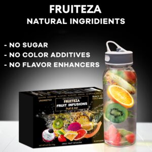 Fruiteza Fruit Infusions - Herbal Tea Bags - Herbal Sampler Variety Pack - Iced Tea Box – Decaf Tea Bags - Assorted Fruit Tea - Passion Fruit Tea Packs – Decaffeinated Immunity Tea – Water Flavoring Cold Brew Bags Tropical Fruits - Unsweetened, 10 Count (