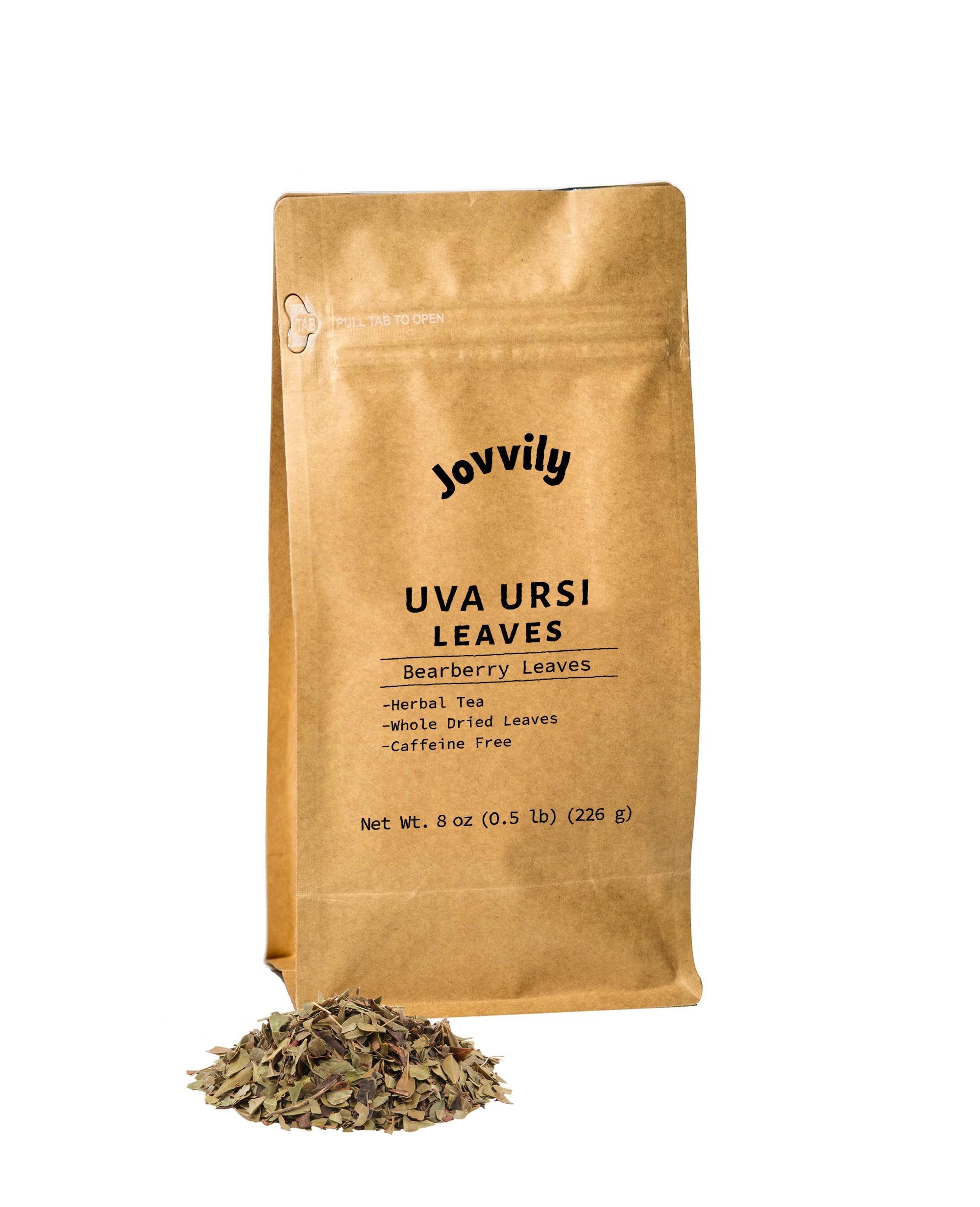 Jovvily Uva Ursi Leaves - 8oz - Dried Whole Leaves - Bearberry Leaves - Herbal Tea