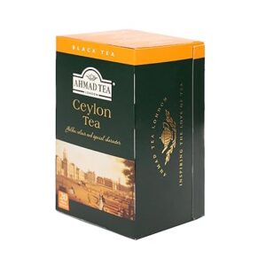 Ahmad Tea Black Tea, Ceylon Teabags, 20 ct (Pack of 6) - Caffeinated and Sugar-Free