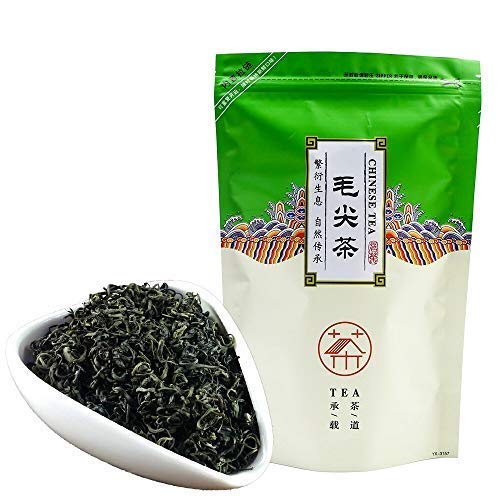 FullChea - Maojian - Chinese Yunwu Green Tea - Green Tea Loose Leaf - Mao Jian Tea - Refreshing Brisk - Improve Focus (8.8oz / 250g)