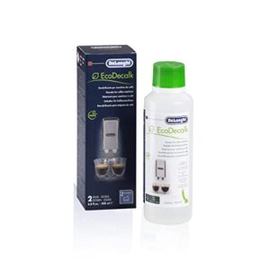 de'longhi original ecodecalk dlsc202 - descaler, eco-friendly universal descaling solution for coffee & espresso machines - 6,8 fl. oz. (2 uses)