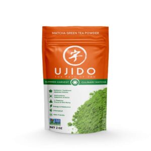 ujido summer harvest culinary matcha, 2 oz., 46 servings – culinary grade japanese matcha powder – hand-picked green tea leaf powder – antioxidant superfood – smooth, mellow flavor – gluten free &