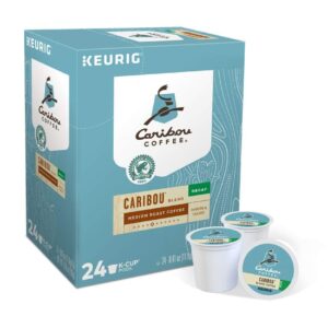 Caribou Coffee, Caribou Blend Decaf, K-Cup Portion Pack for Keurig K-Cup Brewers 24 Count (Pack of 2)