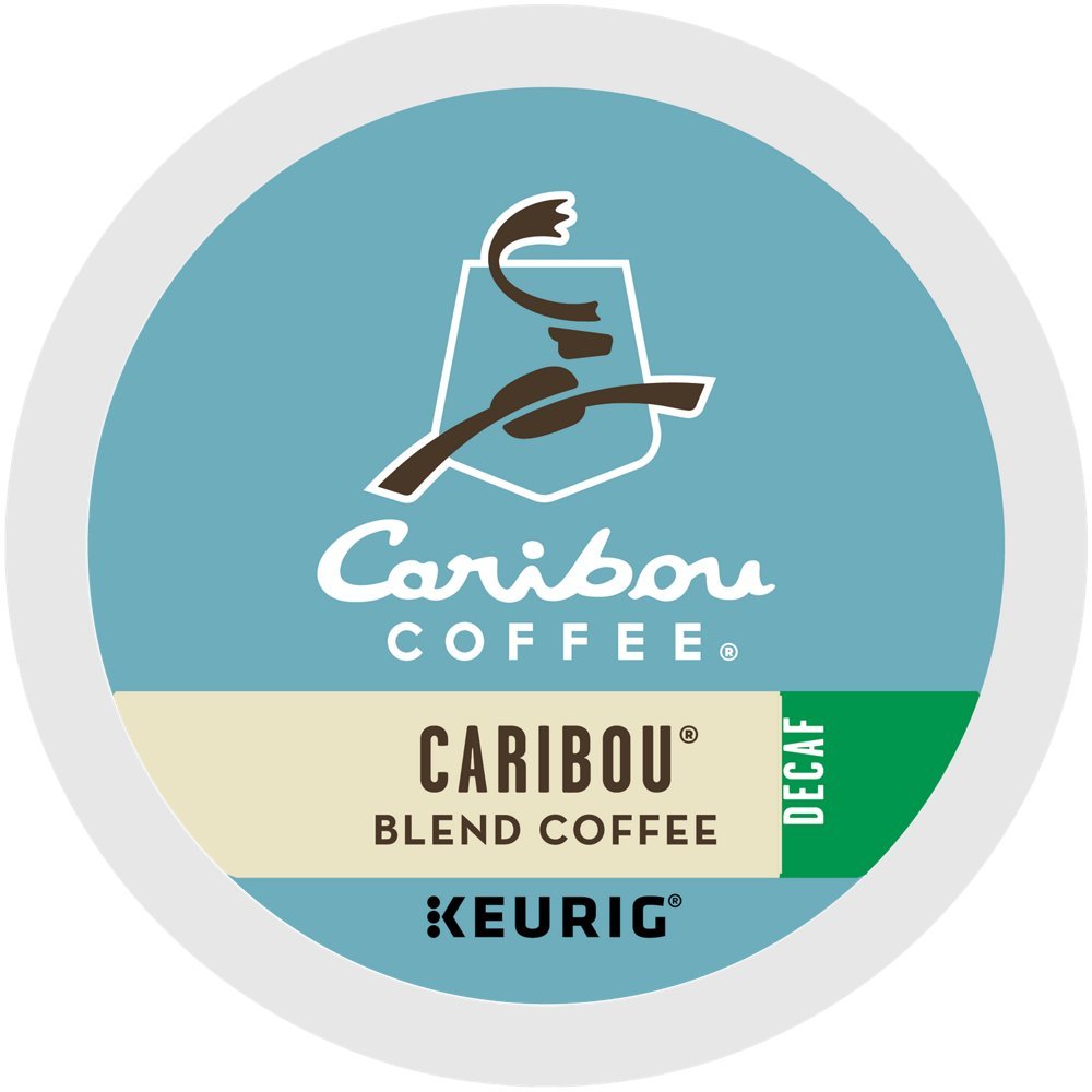 Caribou Coffee, Caribou Blend Decaf, K-Cup Portion Pack for Keurig K-Cup Brewers 24 Count (Pack of 2)