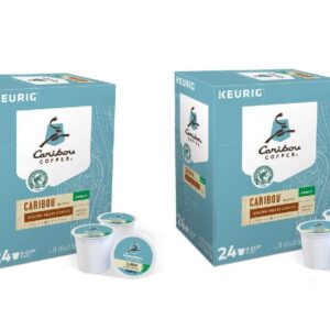 Caribou Coffee, Caribou Blend Decaf, K-Cup Portion Pack for Keurig K-Cup Brewers 24 Count (Pack of 2)