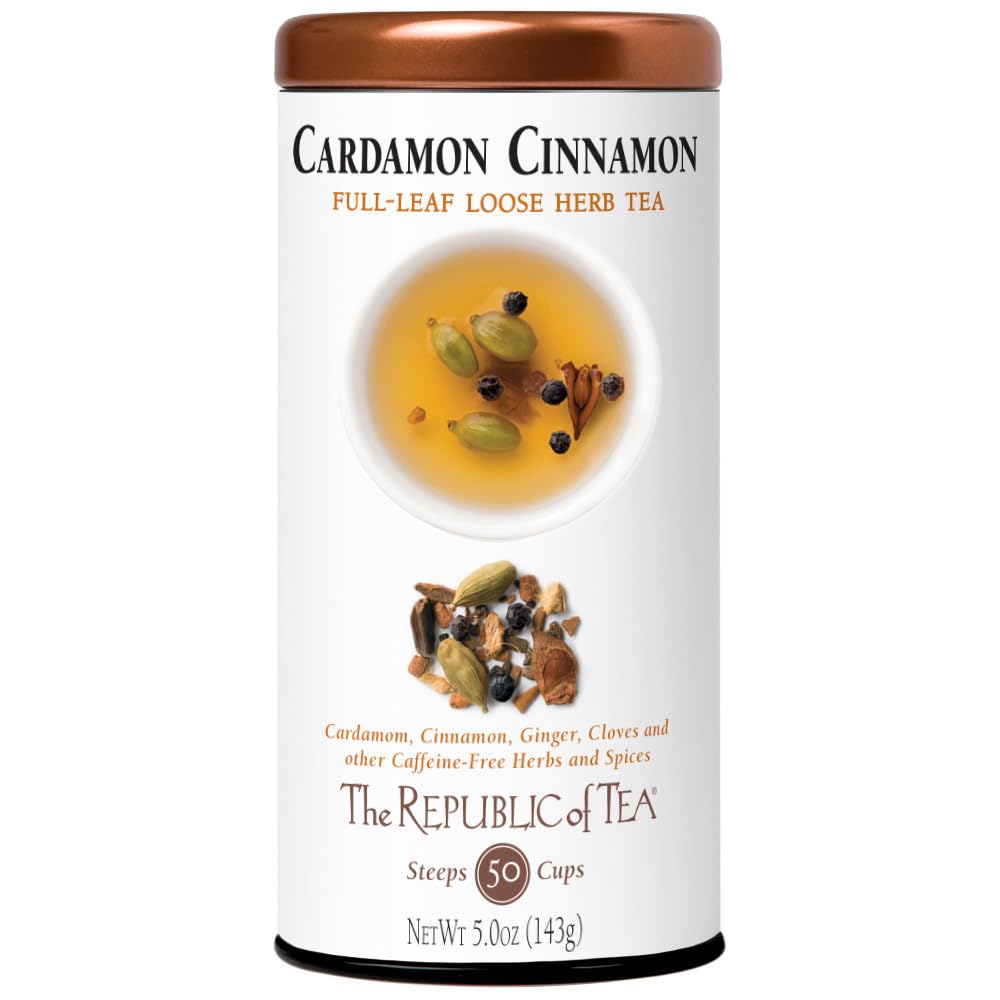 Republic of Tea Cardamon Cinnamon Herbal Full Leaf, 5 oz