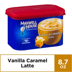 Maxwell House International Vanilla Caramel Latte Mix, 8.7 OZ