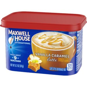 Maxwell House International Vanilla Caramel Latte Mix, 8.7 OZ