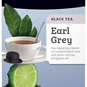 Stash Tea Earl Grey Black Tea, 20 Count Tea Bags Individually Wrapped in Foil, Black Tea with Citrus-y Bergamot, Premium Black Tea, Full Caffeine, Drink Hot or Iced