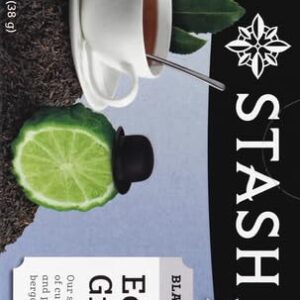 Stash Tea Earl Grey Black Tea, 20 Count Tea Bags Individually Wrapped in Foil, Black Tea with Citrus-y Bergamot, Premium Black Tea, Full Caffeine, Drink Hot or Iced