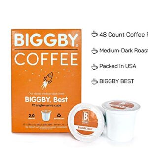 BIGGBY Best Medium Roast, 48 Count Single Serve Coffee