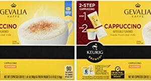 Gevalia Kaffe K-Cup and Froth Packets, 6 Count - Pack of 2 - (Cappuccino)