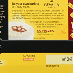 Gevalia Kaffe K-Cup and Froth Packets, 6 Count - Pack of 2 - (Cappuccino)