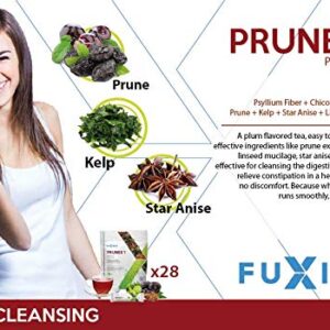 FuXion Prunex 1 Tea Instant Drink Mix - Colon Cleanse Detox for Optimal Intestinal Transit - 1 Pouch of 28 Sticks