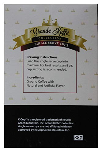 Grande Kaffe Jamaican Me Crazy Flavored Ground Coffee, 18 Single Serve Cups