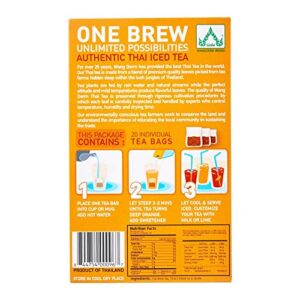 Authentic Thai Iced Tea Flavored Black Tea,23 tea bags