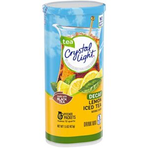 Crystal Light Decaffeinated Lemon Iced Tea Drink Mix (6 Pitcher Packets)