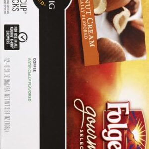 Folgers Toasty Hazelnut Flavored Coffee, 12 Keurig K-Cup Pods