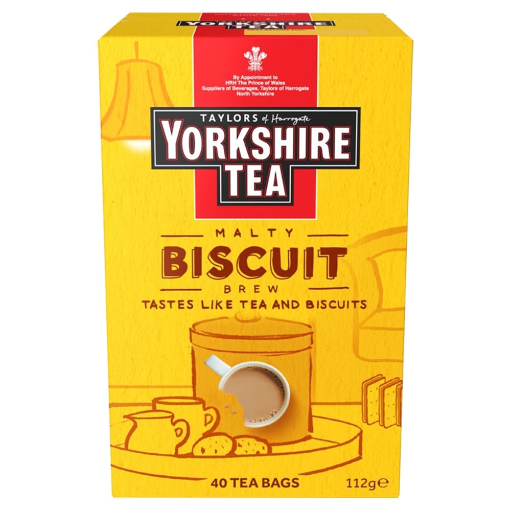 Taylors of Harrogate Biscuit Brew Yorkshire 40 Tea Bags, 112 g