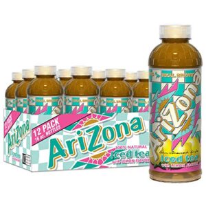 arizona tea, premium brewed lemon bottled tea, 16 fl oz (pack of 12)