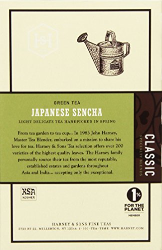 Harney & Sons Green Tea, Japanese Sencha, 20 Count (Pack of 1)