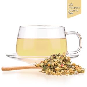 Tealyra - Tranquil Dream - Chamomile Honeybush Lavender - Calming - Relaxing - Herbal Loose Leaf Tea - Caffeine-Free - All Natural - 110g (4-ounce)