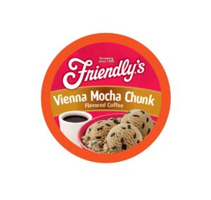 friendly's flavored ice cream coffee pods, compatible with keurig k cup brewers (vienna mocha chunk, 40 count)