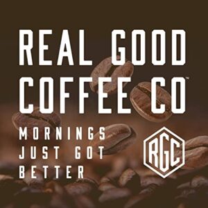 Real Good Coffee Company - Ground Coffee - Breakfast Blend Light Roast Coffee - 100% Arabica Coffee Beans - Roasted and Ground in Seattle, WA - 2 Pound Bag