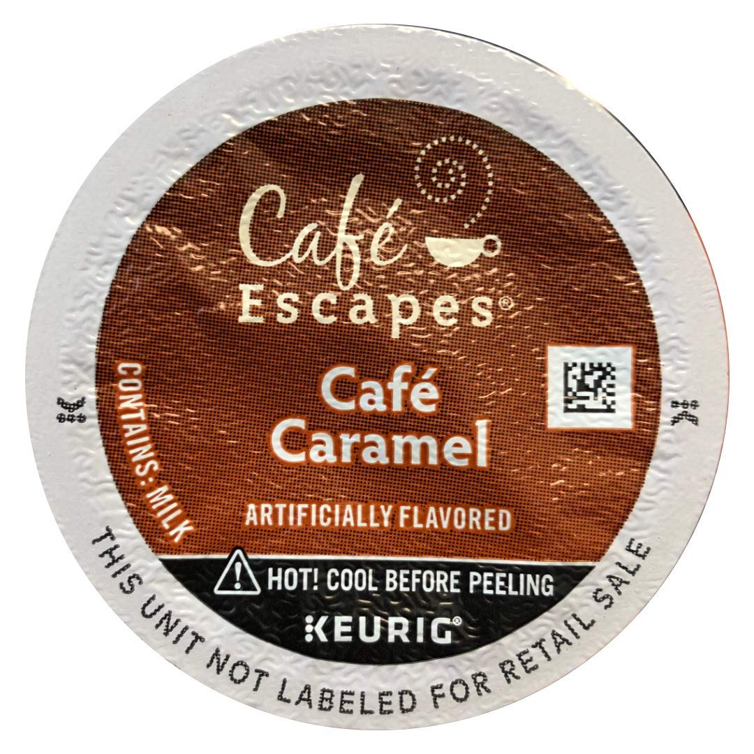 Cafe Escapes Keurig Brewed Cafe Caramel K-Cup Packs - 12 Count (Packaging May Vary)