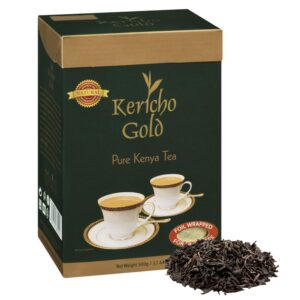 kericho gold black loose leaf tea - rich in antioxidants - orange pekoe tea - kenya origin - unique flavor - 500g