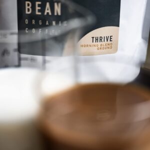 Healthy Bean Coffee Thrive Morning Roast - Low Acid Coffee | Whole Bean, Organic | - 11oz.