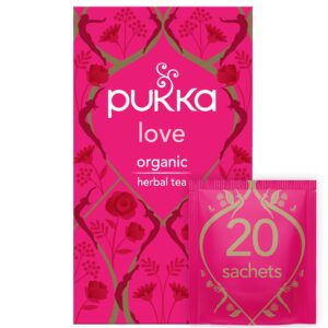 pukka organic herbal tea love 20 tea bags