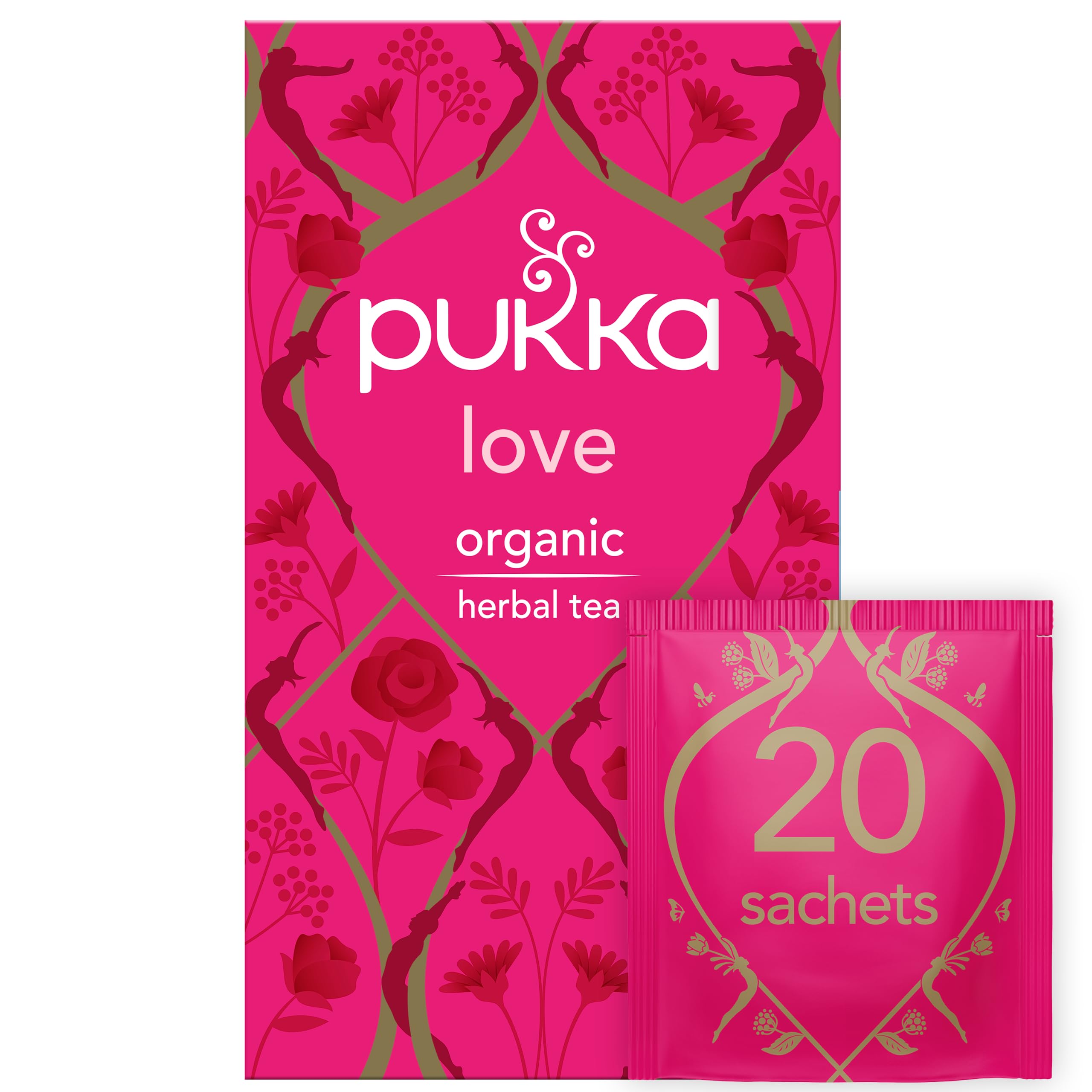 Pukka Organic Herbal Tea Love 20 Tea Bags