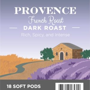 Wolfgang Puck Coffee, Provence French Roast Gram Coffee, 9.5 Gram Pods, 18 Count