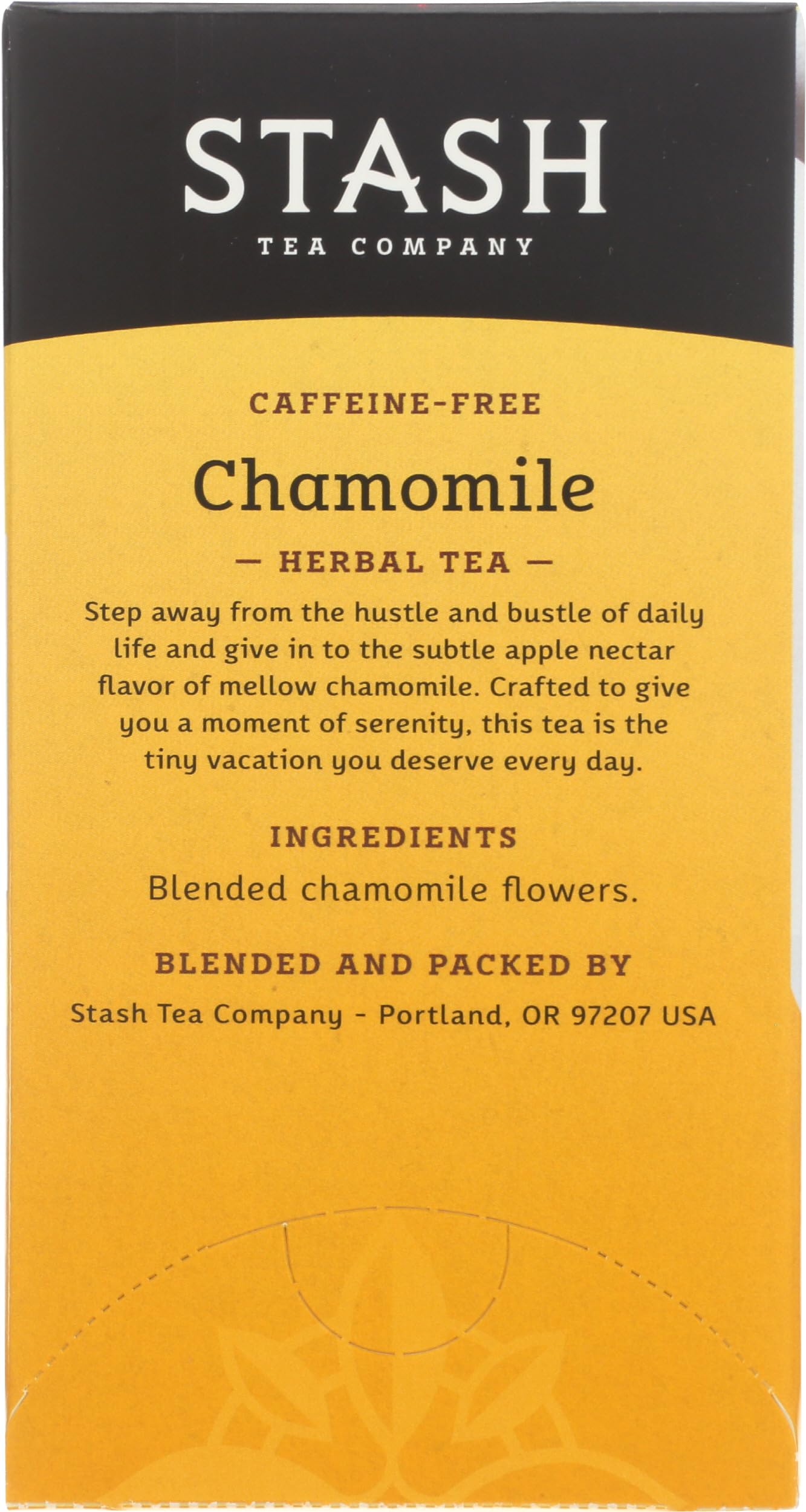 Stash Chamomile Herbal Tea, Caffeine Free, 20 Tea Bags Per Box