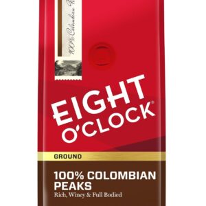 Eight O'Clock Coffee Eight O'Clock Ground Coffee, 100% Colombian Peaks, 11 Ounce