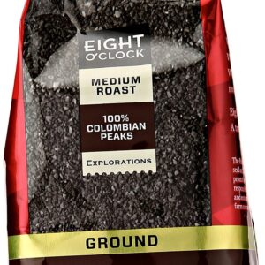 Eight O'Clock Coffee Eight O'Clock Ground Coffee, 100% Colombian Peaks, 11 Ounce