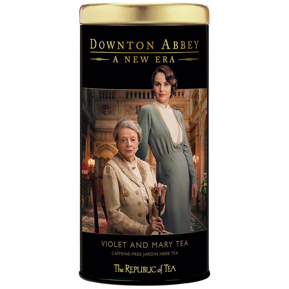 The Republic of Tea – Downton Abbey Violet and Mary Tea – Caffeine-Free Jardin Herb, 36 Tea Bags