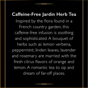 The Republic of Tea – Downton Abbey Violet and Mary Tea – Caffeine-Free Jardin Herb, 36 Tea Bags